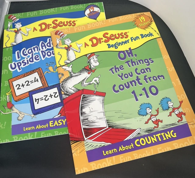 DR. SEUSS BEGINNER Fun 2 Books Count Addition Preschool Grade 1 With ...