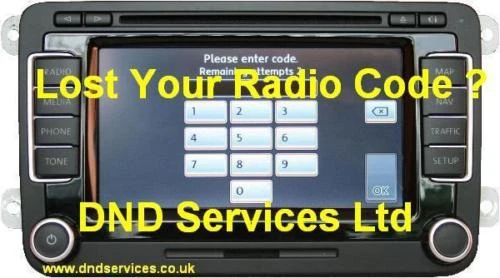 VOLKSWAGEN VW NAVIGATION Radio Code Decode Unlock Service RNS 510 ...