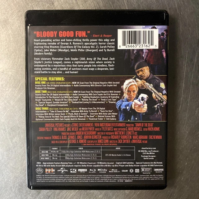 DAWN OF THE Dead (Collector's Edition) (Ultra HD, 2004) $40.00 ...