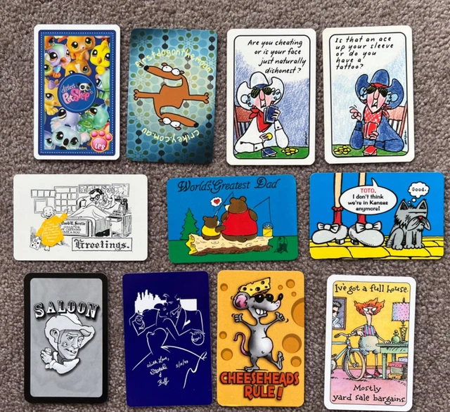 ORIGINAL SWAP PLAYING cards cartoon comic people trolls souvenir humour ...