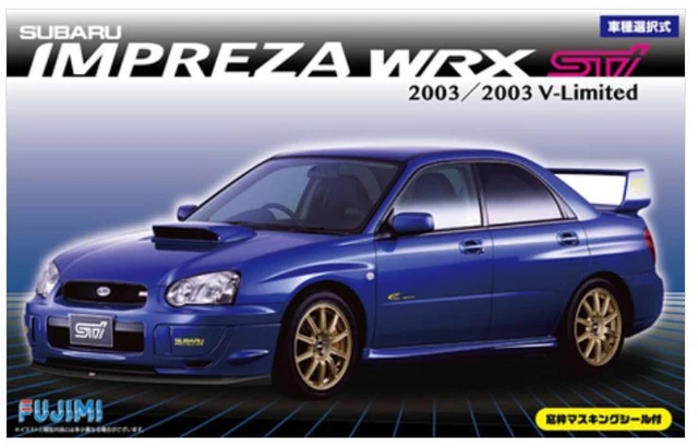 MODELLAUTO AUTO MODELL model kit bausatz Fujimi Subaru Impreza Wrx Sti ...