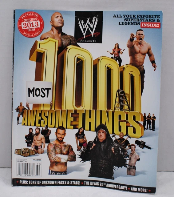 WWE 1000 MOST AWESOME THINGS Wrestling Magazine Special Issue 2013 £11. ...