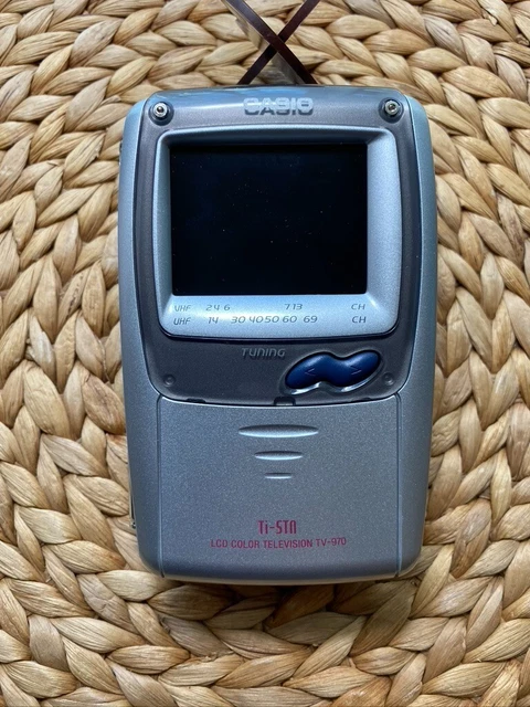 VINTAGE CASIO PORTABLE LCD Color Television Model TV-970 B, Analog Only ...