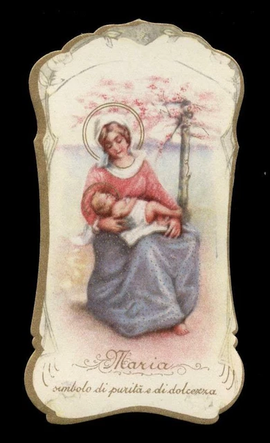 SANTINO-HOLY CARD MARIA SIMBOLO DI PUREZZA E DOLCEZZA EUR 3,50 ...