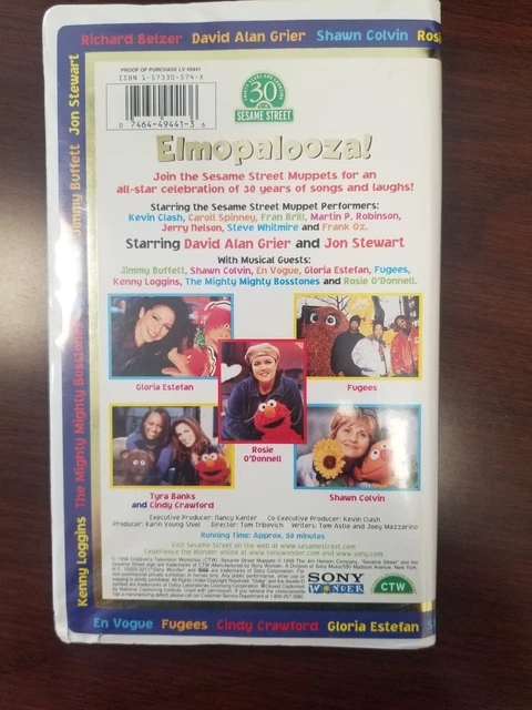 SESAME STREET ELMOPALOOZA VHS 1998 (Clamshell) EUR 7,67 - PicClick FR
