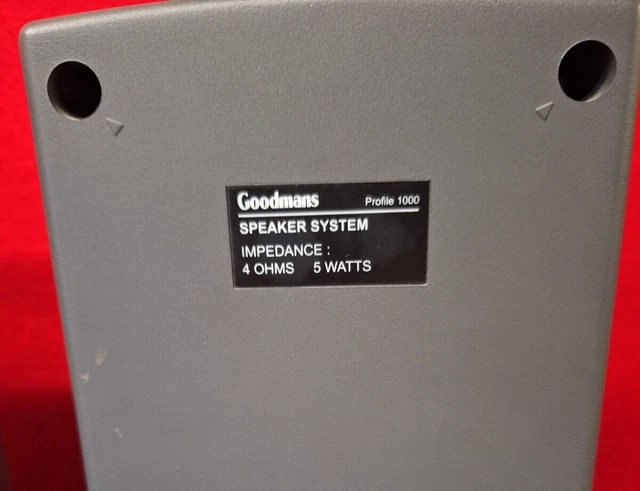 VINTAGE RETRO GOODMANS Pair Grey Profile 1000 Shelf Hi Fi Stereo ...