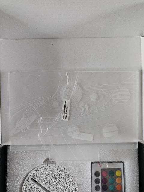 SOLAR SYSTEM 3D Illusion LED Night Light Color Changing USB Touch ...