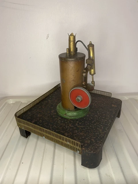 LIVE STEAM BURNAC Vulcan Vertical Stationary Engine Brass Model With ...
