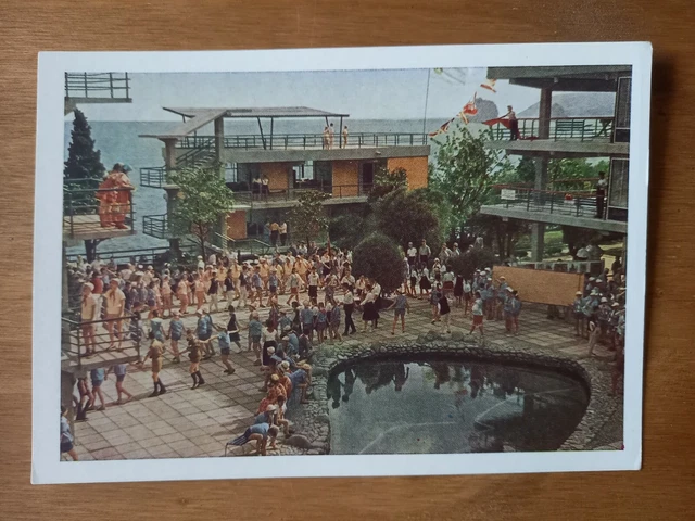 SOVIET POSTCARD - pioneers, summer camp Artek, Crimea, USSR, 1963 £4.36 ...