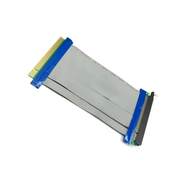 PCI-E EXPRESS RISER Card 16X To 16X Extender Extension PC Ribbon Cable ...