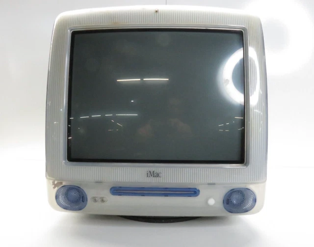APPLE M5521 IMAC G3 Indigo Blue PPC G3 500MHz 128MB Ram 19GB HDD Mac OS ...