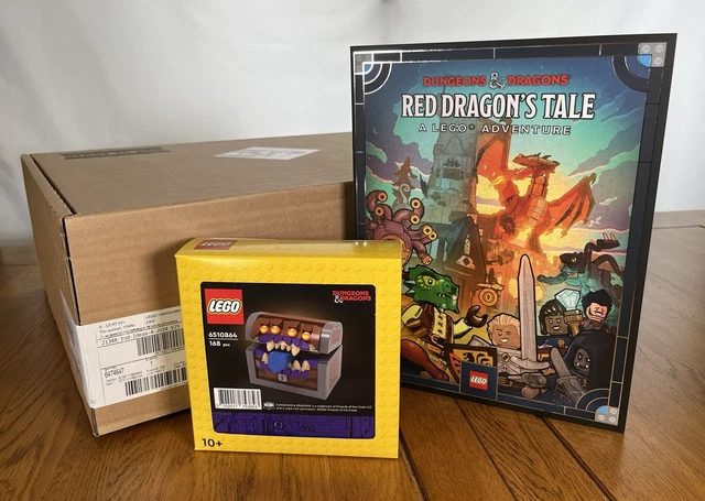 LEGO RED DRAGON'S Tale 21348, Mimic Dice Box 5008325 & Dungeon Master ...