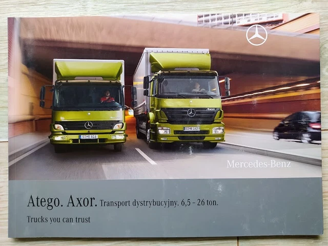 MERCEDES ATEGO & Axor - Prospekt Brochure Depliant Catalogue - Lkw ...