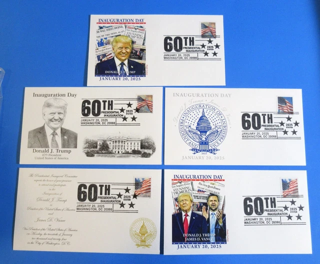 DONALD TRUMP, JD Vance 2025 Presidential Inauguration Set/5, Panda ...