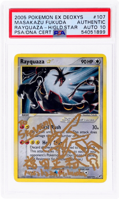 2005 POKEMON EX Deoxys #107 Rayquaza Gold Star Holo PSA 0/10 EUR 19.177 ...