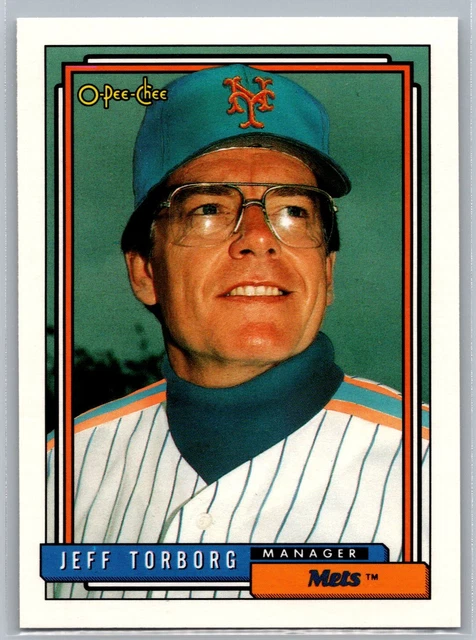 JEFF TORBORG 1992 O-Pee-Chee Set Break BASEBALL #759 New York Mets ...