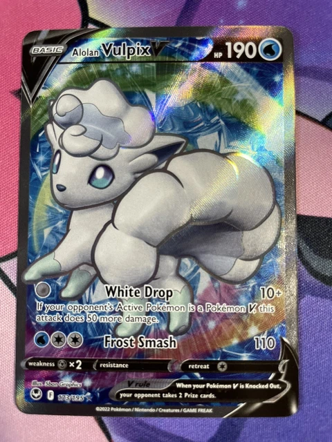 ALOLAN VULPIX V 173/195 (Full Art) Pokémon TCG Spada e Scudo - Tempesta ...