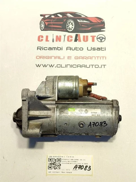 MOTORINO D' AVVIAMENTO RENAULT Megane Cabrio 8200583014 F9QE8 diesel 187 1820763 EUR 59,40 ...