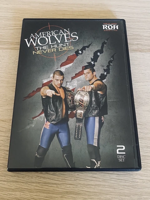 ROH AMERICAN WOLVES The Hunt Never Dies 2 Disc Wrestling DVD Ring Of ...