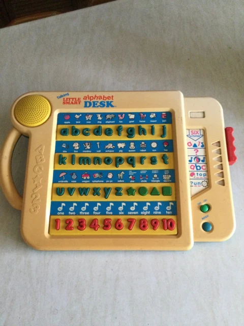 VINTAGE VTECH TALKING Little Smart Alphabet Desk Learning Rare Working ...