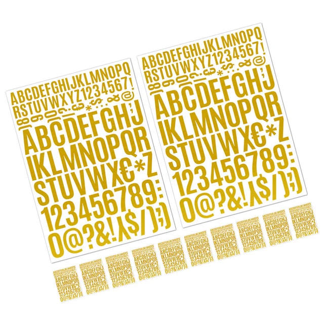 12 SHEETS HOT Stamping Letter Stickers Mailbox Multipurpose £9.49 ...