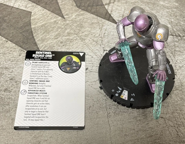 FIGURINE COLOSSALE ANIMÉE Marvel Heroclix SENTINEL SQUAD ONE G001A X ...