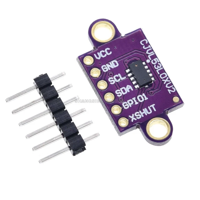 TIME-OF-FLIGHT VL53L0X DISTANCE Sensor Breakout GY-VL53L0XV2V Module ...