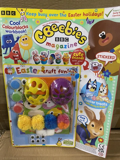 BBC CBEEBIES MAGAZINE #619 2023 + Easter Craft Fun Kit set £9.99 ...