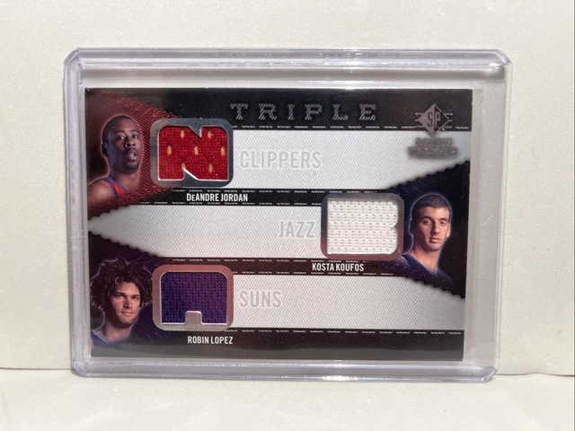 2008-09 NBA SP Rookie Theads Game Work Jersey Card of Jordan/Lopez ...