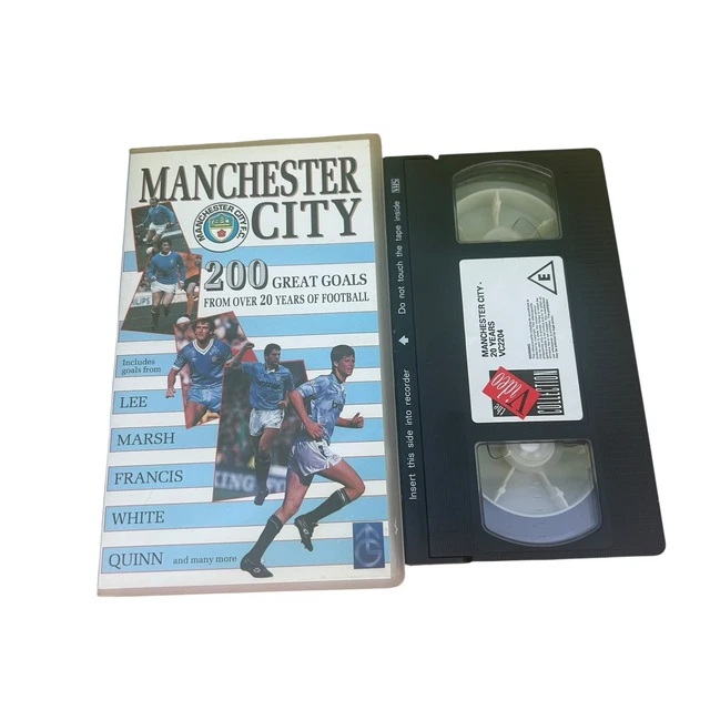 MANCHESTER CITY 200 Greatest Goals From Over 20 Years Of Football VHS ...