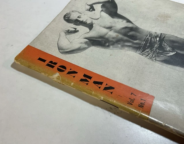 VINTAGE IRON MAN Magazine Bodybuilding Physical Physique Vol.7 No.1 ...