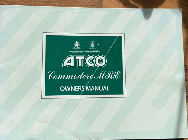 ATCO COMMODORE B14 B17 B20 Push Mower Operating Instruction Manual A4 Copy 5.99 PicClick UK