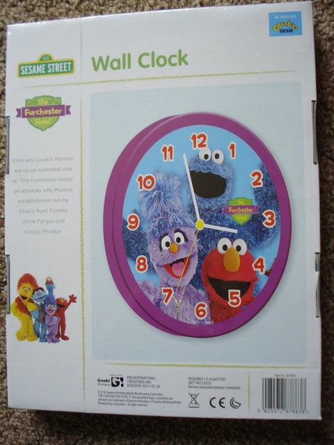 (NEW) SESAME STREET Wall Clock - CBeebies - The Furchester Hotel ( 4 ...
