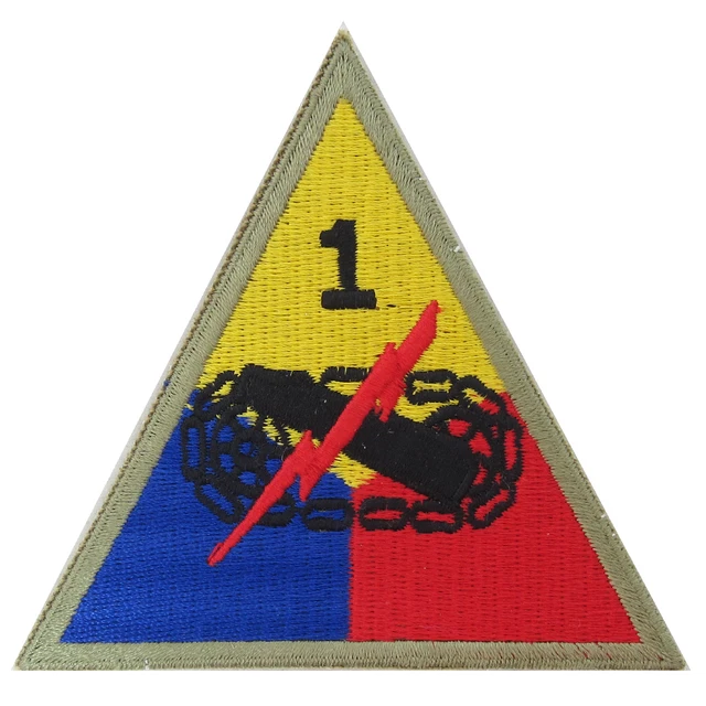 US ARMY 1ST PROTECTION DIVISION DE PATCH Old Ironsides Bras Insignes ...