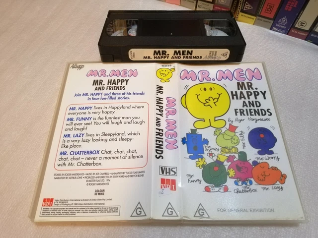 MR. MEN: MR. HAPPY AND FRIENDS - Rare Australian VDI Video Issue ...