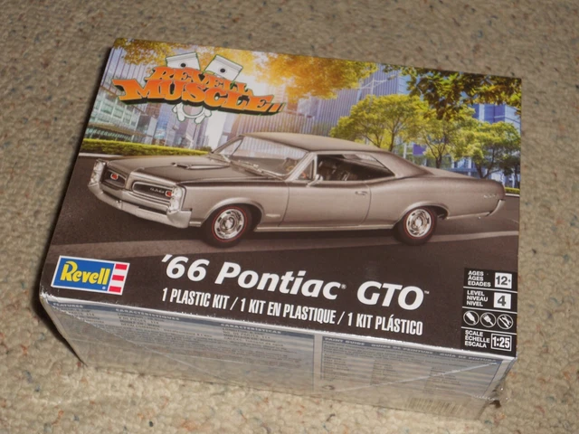 REVELL MUSCLE 1/25 1966 Pontiac Gto Plastic Model Car Kit - New Sealed ...