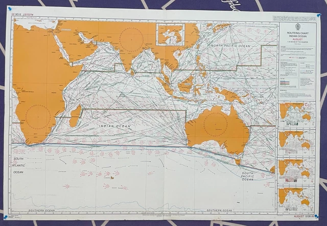 ADMIRALTY AUGUST 5126 (8) ROUTEING Chart INDIAN OCEAN Map Chart ...