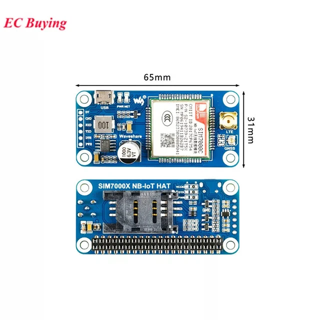 SIM7000C MODULE FOR Raspberry Pi,4G Expansion Dev Board For Arduino ...