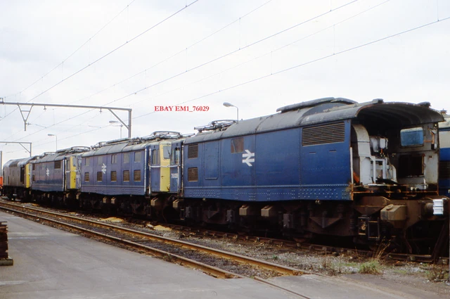 ORIGINAL 35MM SLIDE: Class 76 76039 CF Booths Scrapyard, Rotherham 1983 ...
