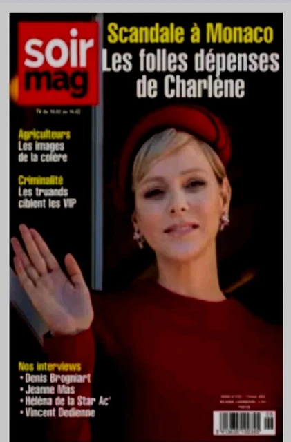 JEANNE MAS MAGAZINE Soir Mag 2024. Très Rare . EUR 9,00 - PicClick FR