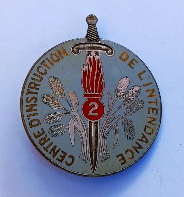 INSIGNE MILITAIRE ANCIEN Centre d'Instruction de l'Intendance 2 Vintage ...