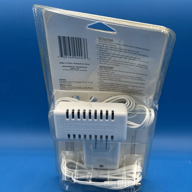 LEMAX VILLAGE COLLECTION Genuine 3V AC Power Adaptor w/4 Output Jacks ...