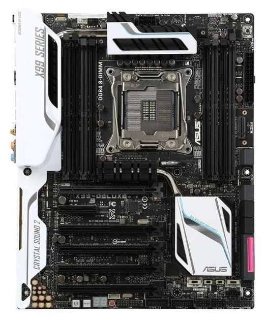 ASUS X99-DELUXE INTEL X99 LGA 2011-v3 ATX Motherboard USB 3.0 SATA 6Gb ...