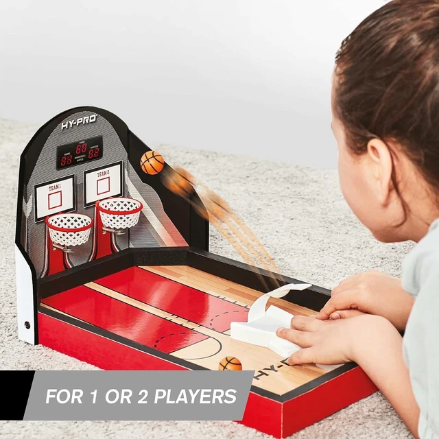 NUOVO HY-PRO ELECTRONIC Basketball Battle Game Hypro Tavolo in legno ...