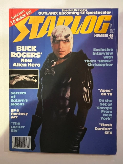 VTG STARLOG MAGAZINE No. 45 April 1981 Gil Gerard Buck Rogers 3-D ...