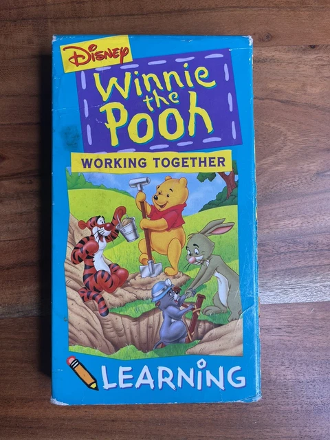 DISNEY WINNIE THE Pooh Learning: Working Together VHS 1996 Kids Cartoon ...