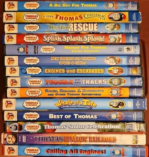 THOMAS THE TRAIN Engine (15 DVD Lot) Kids Family DVD Movie Lot FREE ...