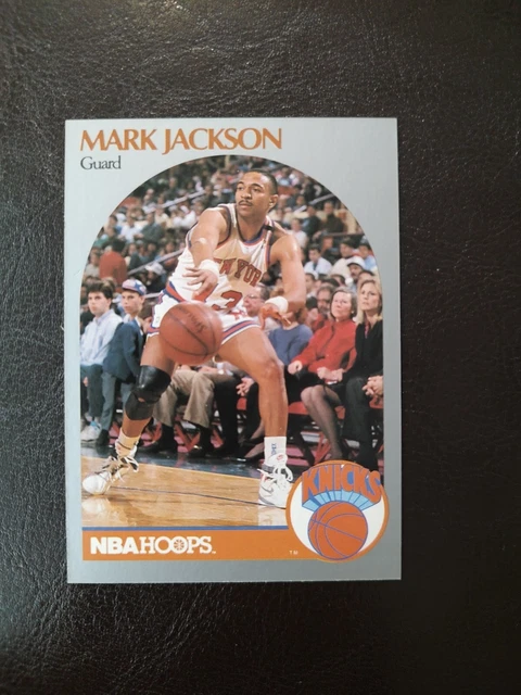 MARK JACKSON 1990-91 NBA Hoops #205 MENENDEZ BROTHERS N.Y. centré sur ... MARK JACKSON 1990-91 NBA Hoops #205 MENENDEZ BROTHERS N.Y. centré sur ...