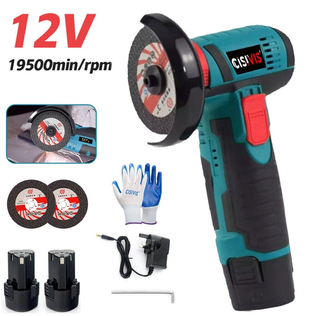 Cisivis Mini Cordless Angle Grinder Polishing Brushless Cutter 2 Batteryandcharger Eur 29 28