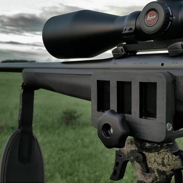 SHOOTING SADDLE, CRADLE, clamp rest for tripod primos stick pcp rifle ...